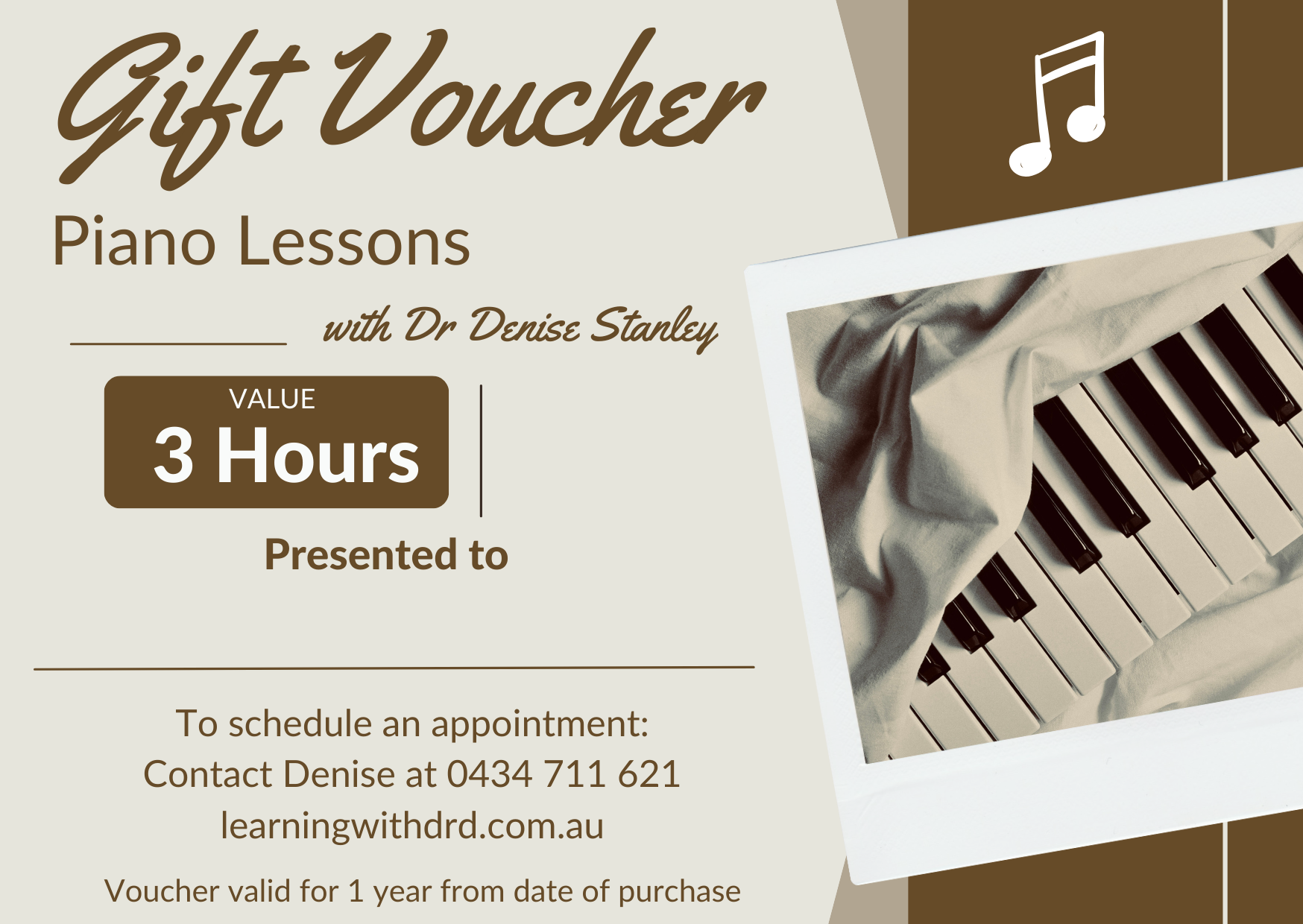 Gift Vouchers - Learning With Dr D